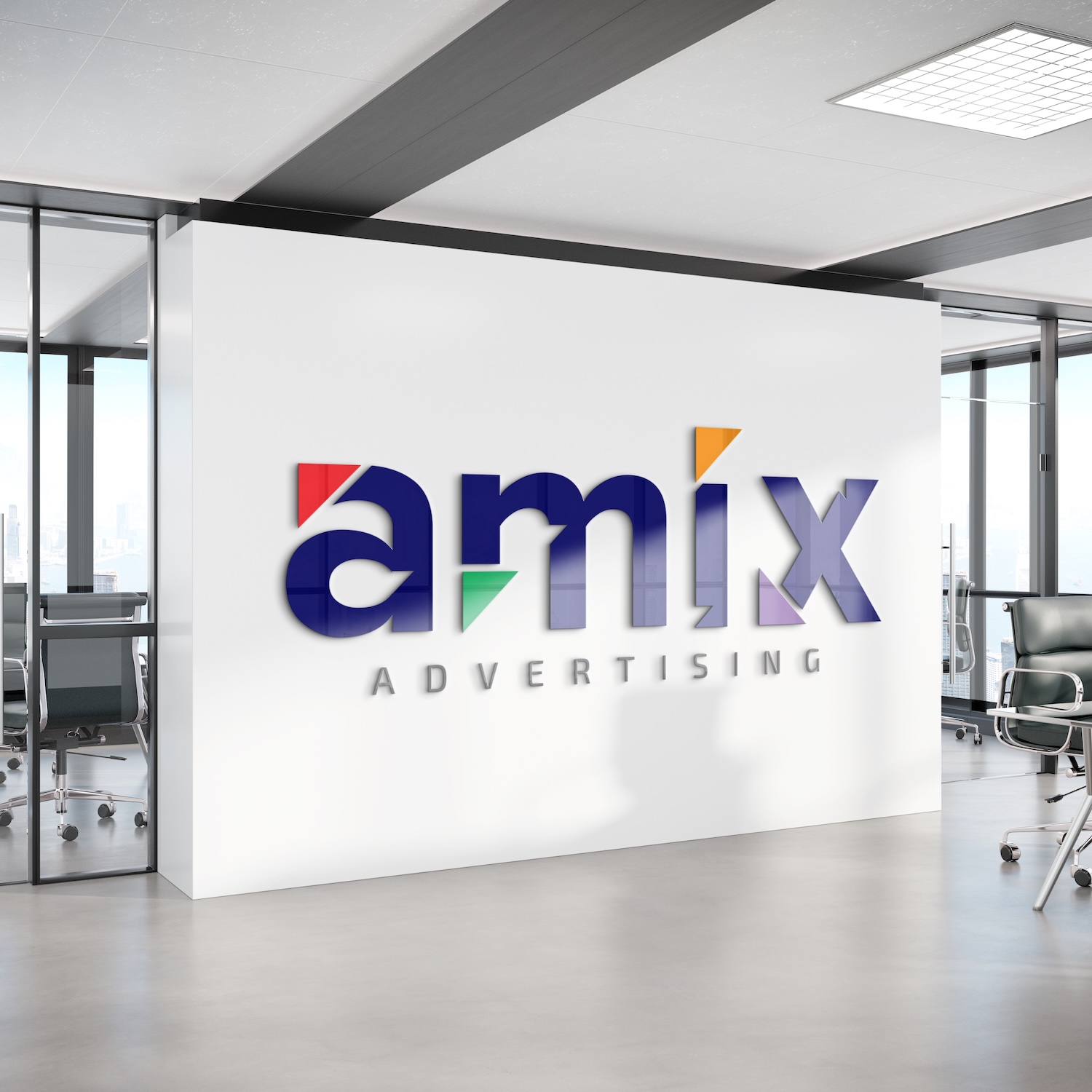Acrylic Logo – Amix advertising